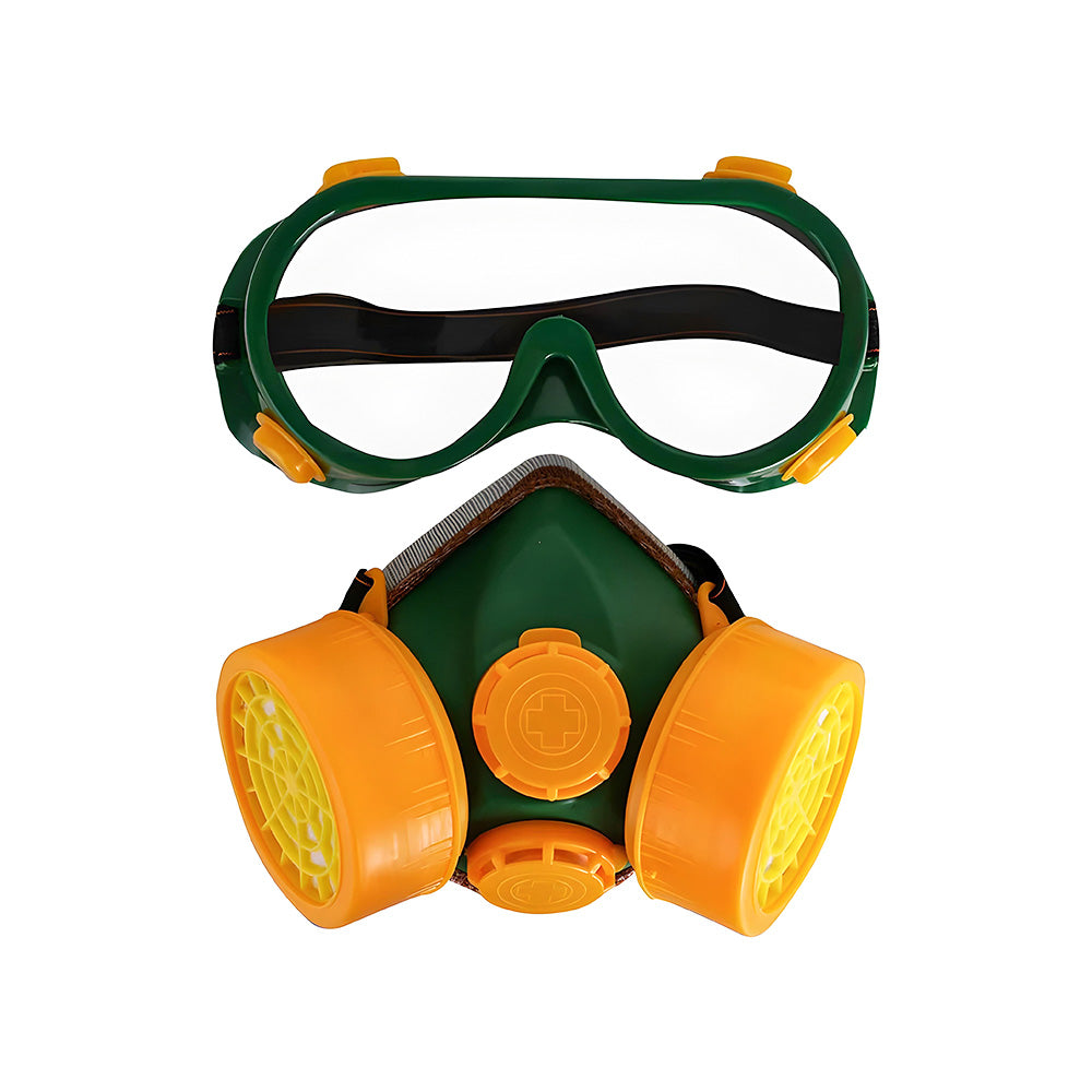Lotus Double + Goggles Respirator Facemask ( LRMG002 ) – GIGATOOLS Industrial Center