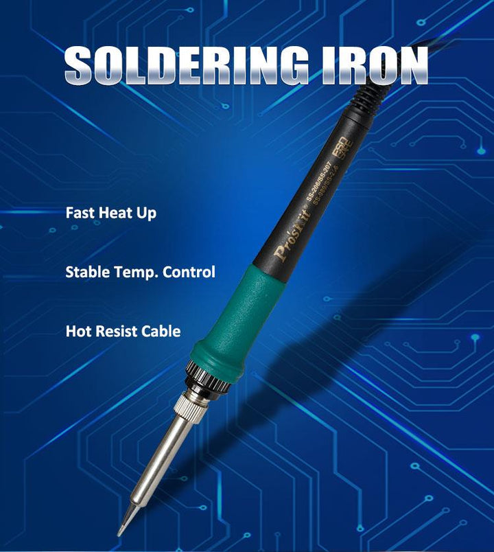 Pro'sKit 2 In 1 SMD Hot Air Rework Soldering Station (700W) - SS-989B ...