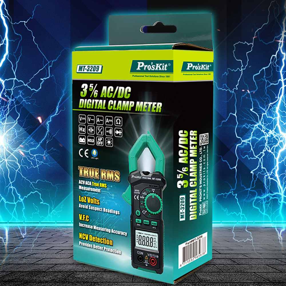 Pro'sKit 3-5/6 AC/DC Digital Clamp Meter – GIGATOOLS Industrial Center