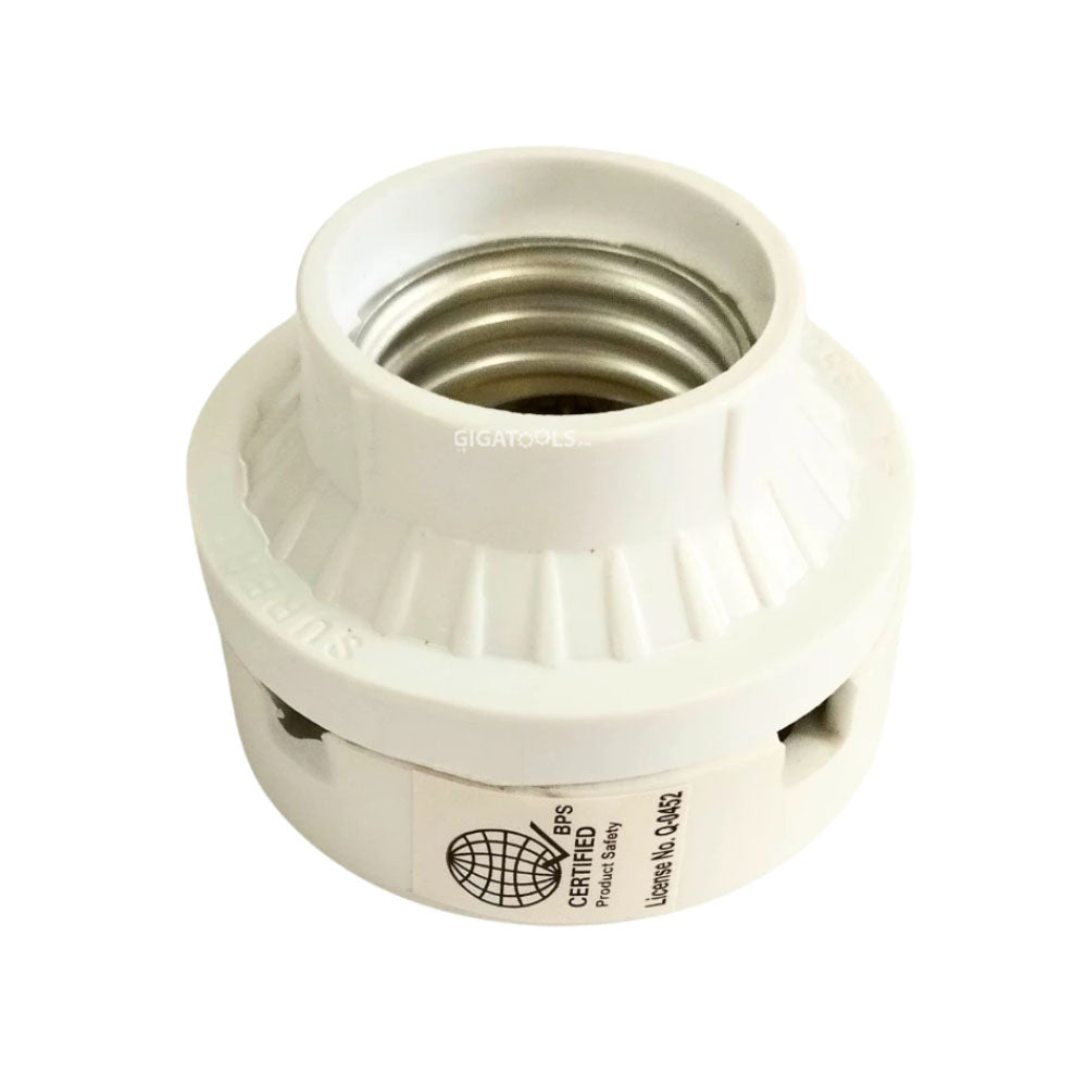 Surer 700 Closed Receptacle Light Socket 2'' 4A 250V-1000W (Black/Whit ...