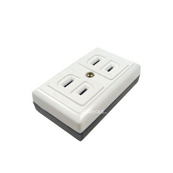 Surer 107 Duplex Surface Convenience Outlet 15A 125V (Black/White ...