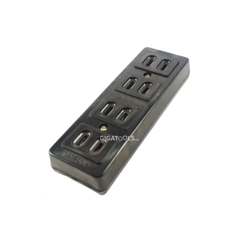 Surer 126 4 Gang Surface Convenience Outlet 10A 250V (Black/White ...