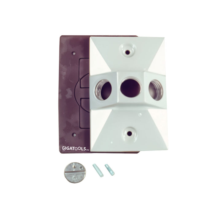 Surer Rectangular Lamp Holder Cover 1/2" Holes – GIGATOOLS Industrial ...