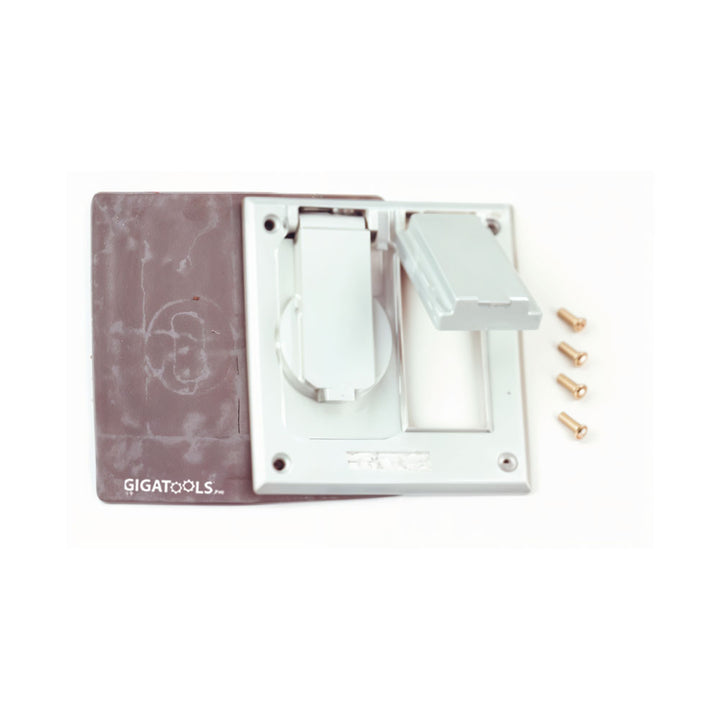Surer 274 Two Gang Vertical Cover For One Single Receptacle/Switch (FG ...