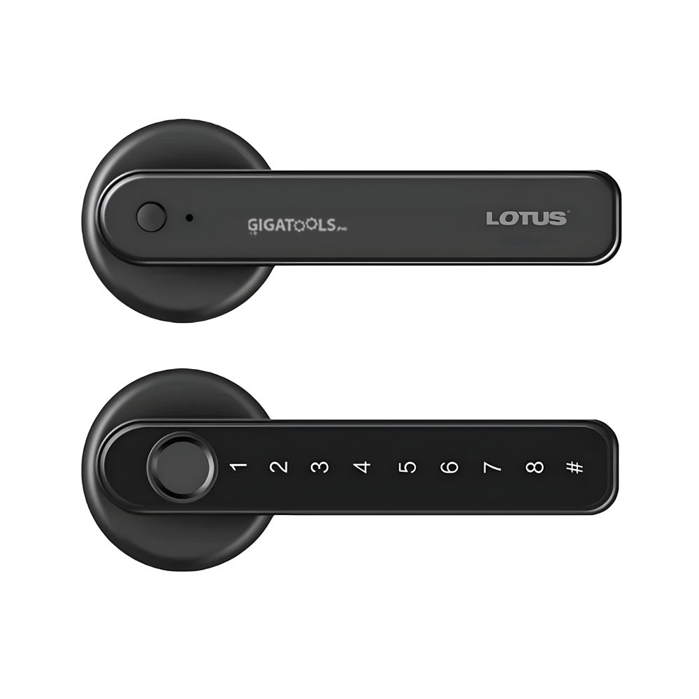 Lotus Smart Leverset X78-B (Black) – Smart Door Lock & Household Secur ...