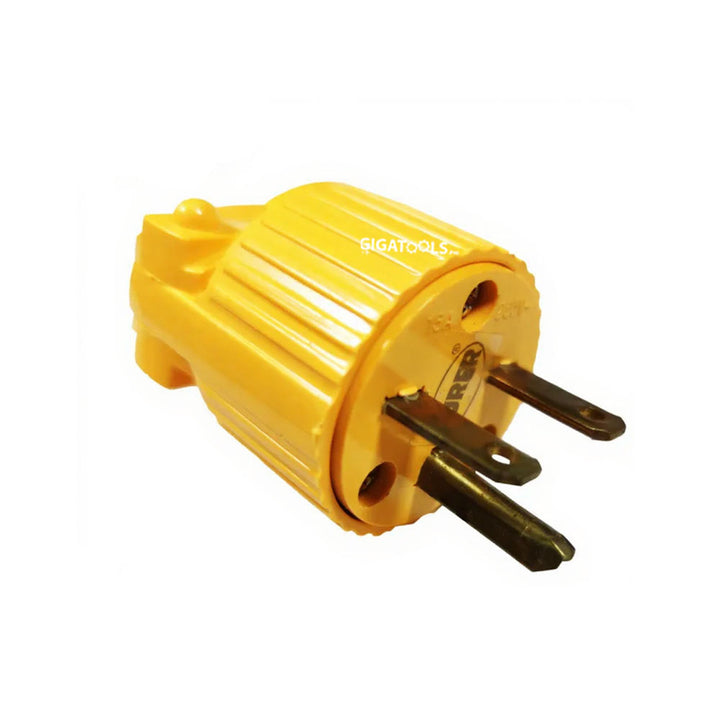 Surer 330 3-Pin Tandem Grounding EDF Vinyl Handle Plug 15A 250V ...