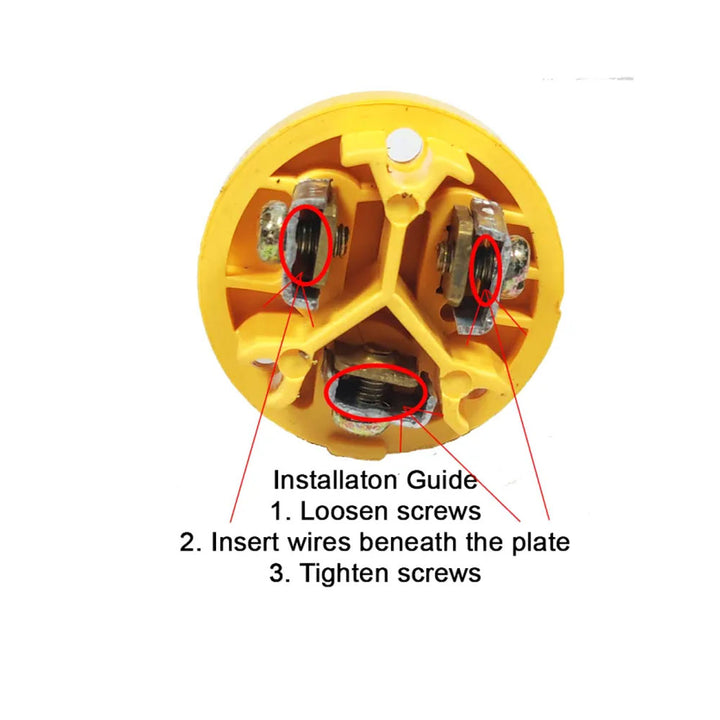 Surer 330 3-Pin Tandem Grounding EDF Vinyl Handle Plug 15A 250V ...