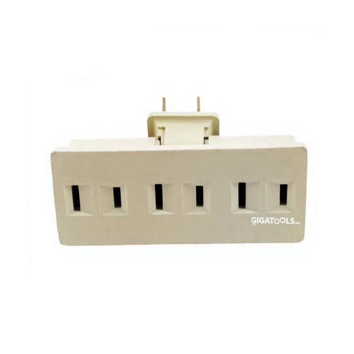 Surer 508 2-Pin Male to Female Swivel Plug Adapter, 3-Outlet Plug (15A ...