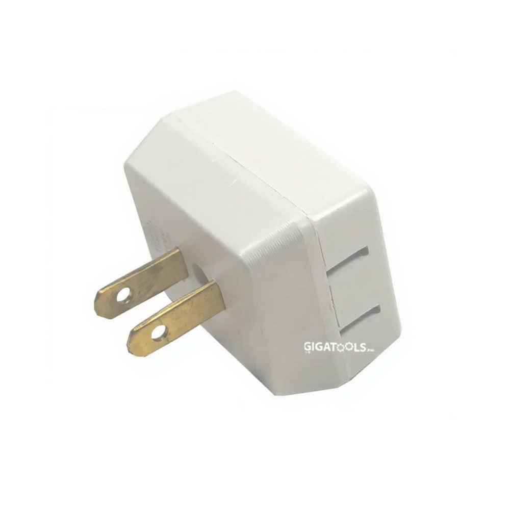 Surer 510 2-Pin Male to Female Plug Adapter 3-Outlet Cube (10A 250V ...