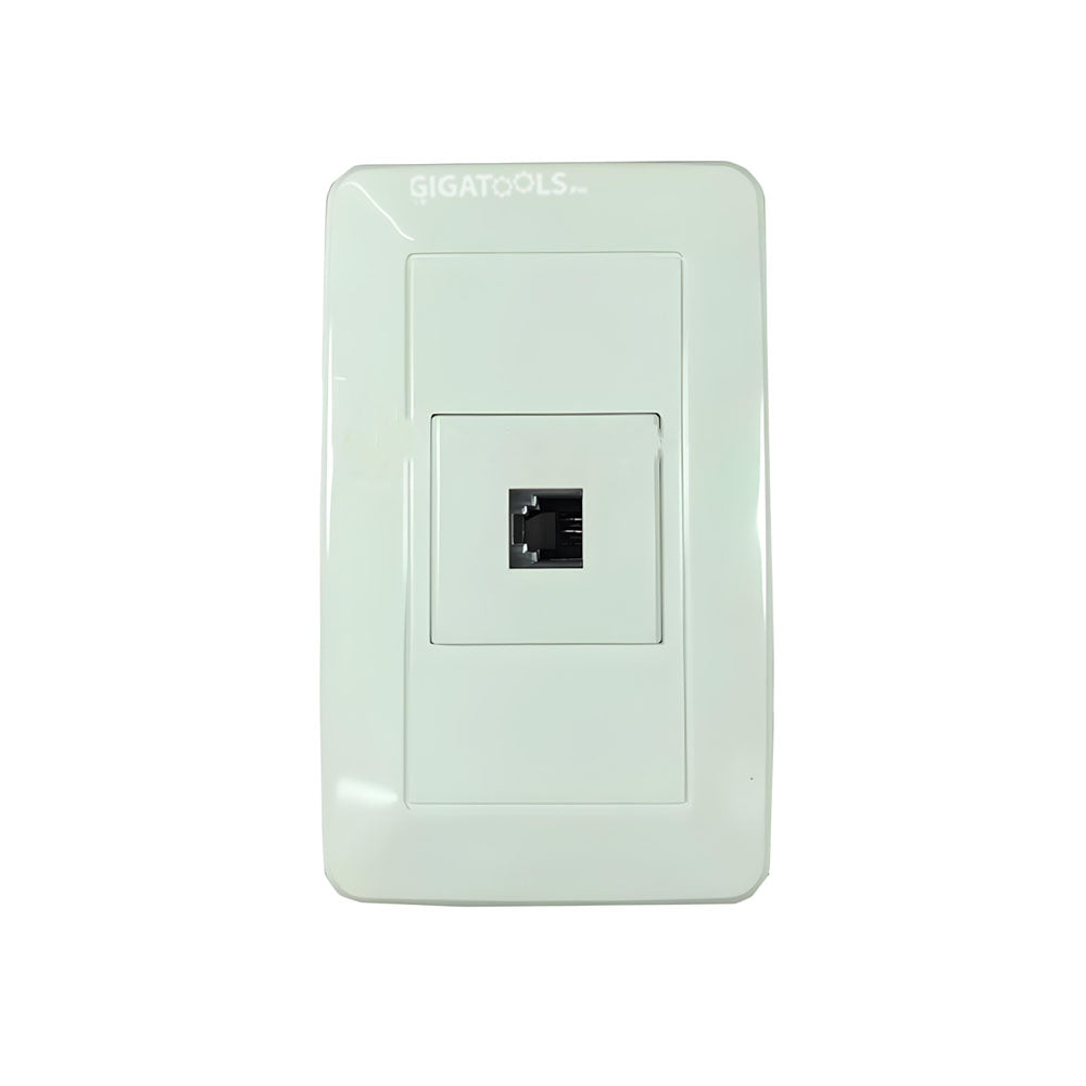 Surer 1342 Aura 1 Gang Telephone Jack Outlet 6P4C With Plate ...