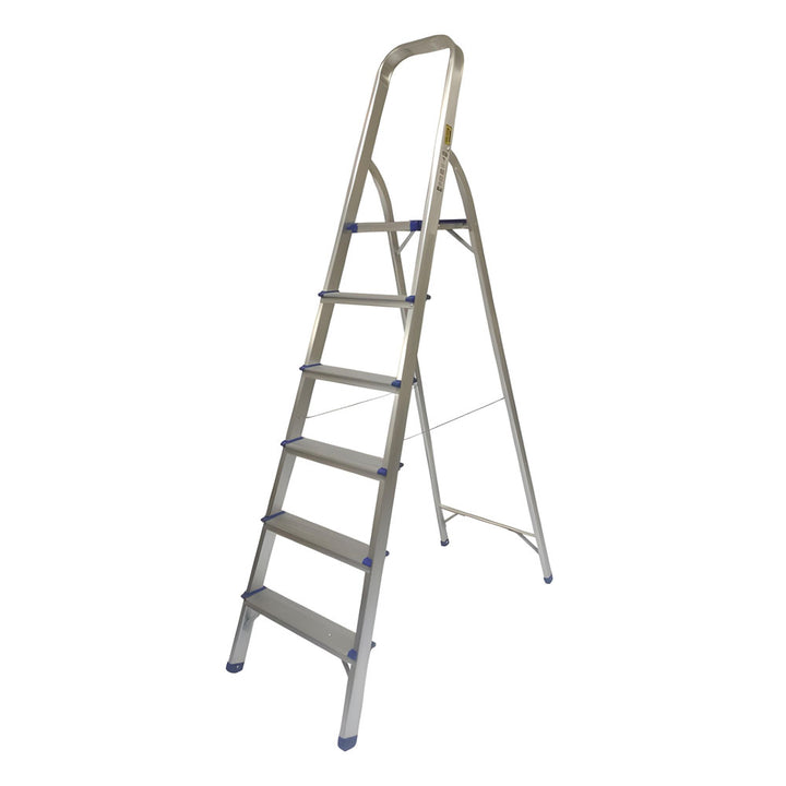 KRUGER Aluminum Step Ladder With Handrail & Platform 330LB/150Kg ...