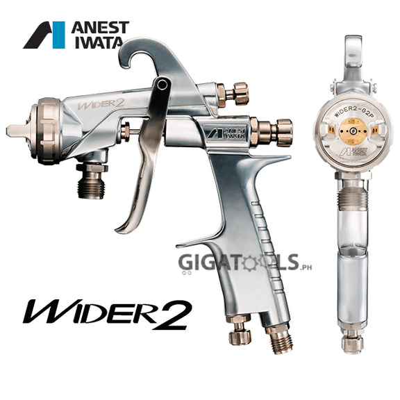 Anest Iwata Wider1 Series Compact Professional Spray Gun (replaced W-1 – GIGATOOLS Industrial Center