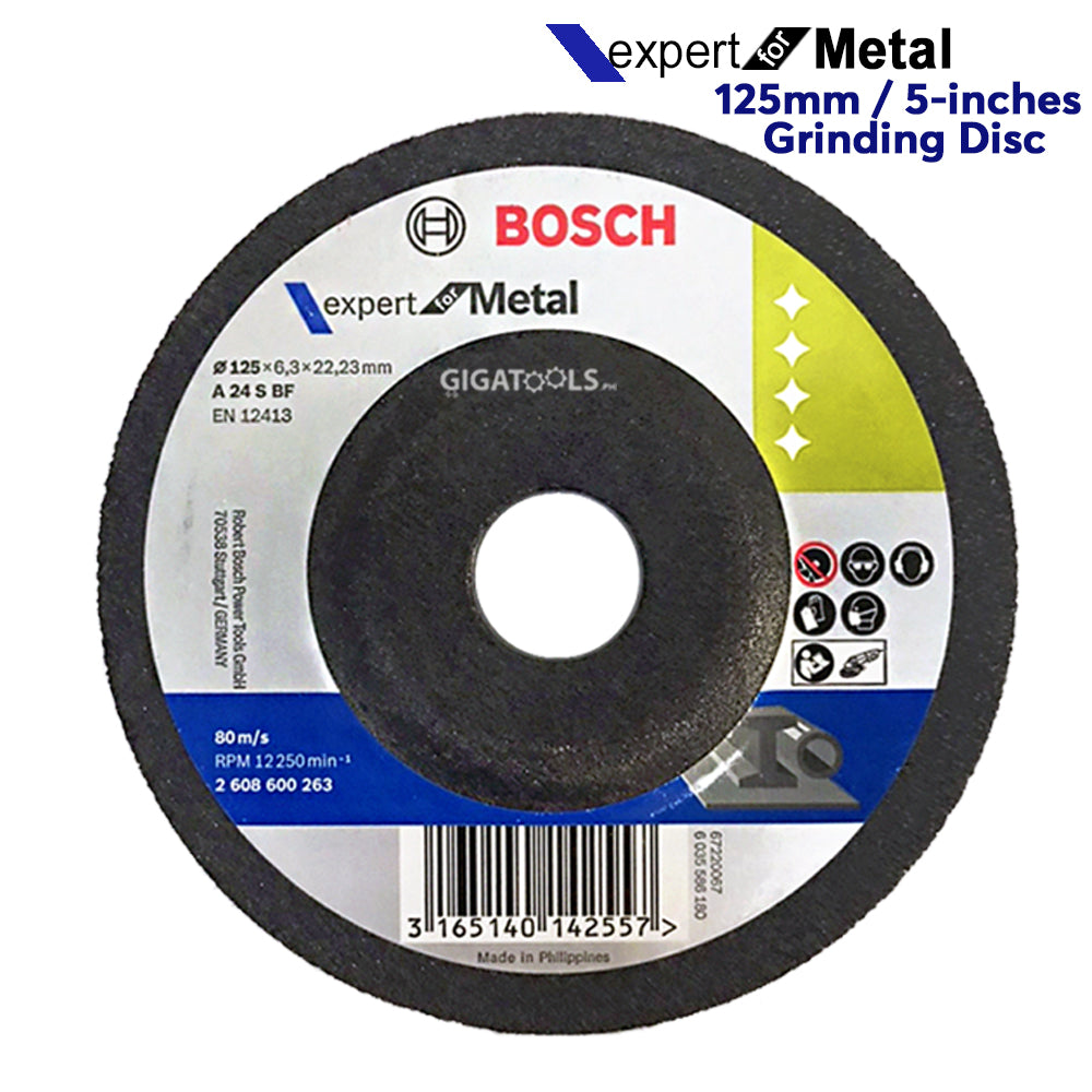 Bosch 5-inches Grinding Disc for Metal ( 2608600263 ) – GIGATOOLS ...