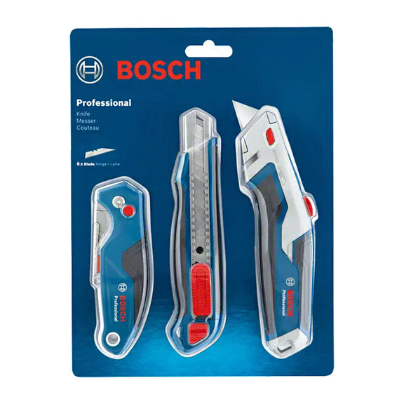 Bosch Professional Folding and Cutter Knife Set (3pcs Set) (1600A027M4 ...