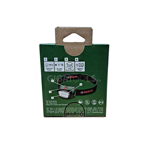 Bosch Head Lamp – GIGATOOLS Industrial Center