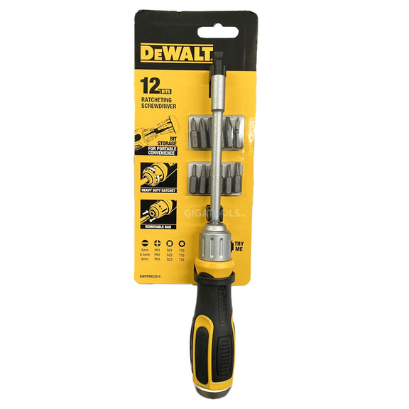 DeWalt Multi-Bit Ratcheting Screwdriver Set ( DWHT69233-0 ) – GIGATOOLS Industrial Center