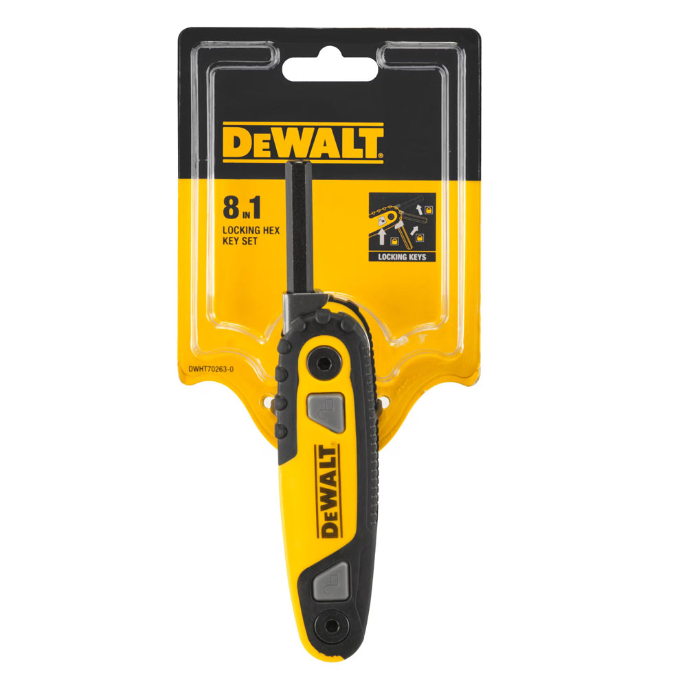 DeWalt Folding Locking Hex Keys, Metric (DWHT0-70263) – GIGATOOLS ...