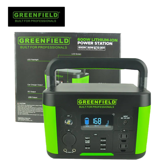 Greenfield Lithium-Ion Power Station (600W) ( GPS600LI ) – GIGATOOLS ...