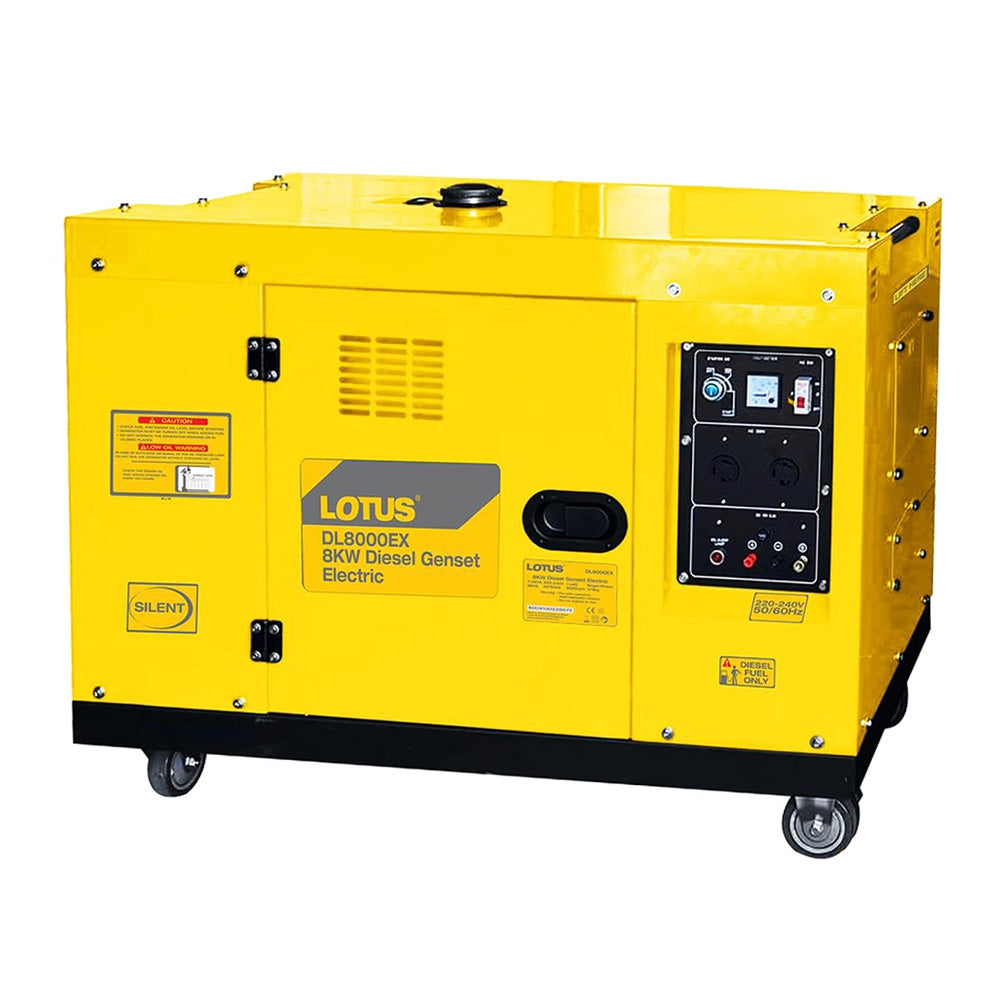 Lotus 8KW Diesel Generator (Electric) ( DL8000EX ) – GIGATOOLS ...