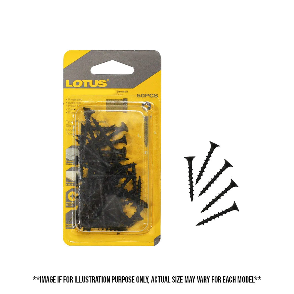 Lotus 50pcs. Drywall Screws – GIGATOOLS Industrial Center