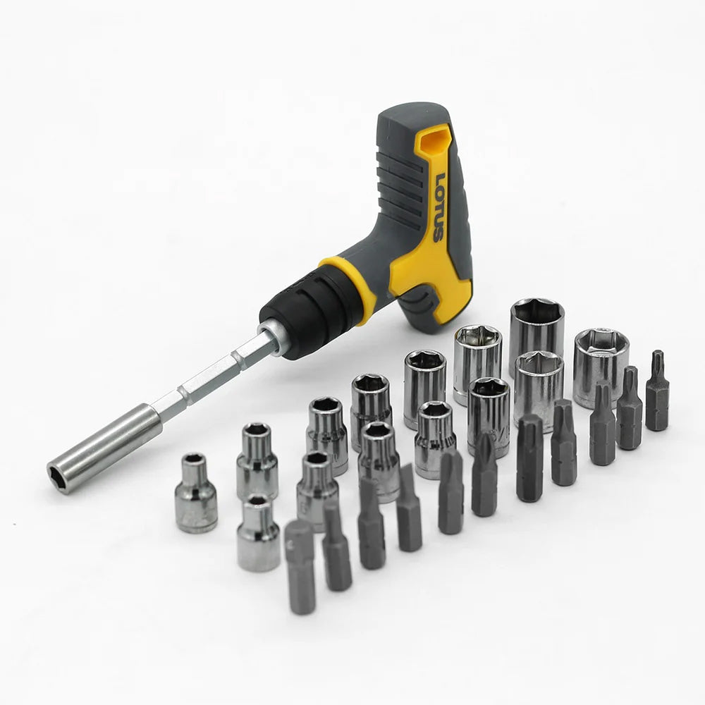 Lotus 26pcs T-Handle Wrench Socket & Screwdriver Set – GIGATOOLS ...