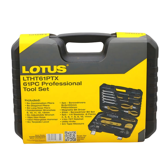Lotus 61pcs. PRO Hand Tool Kit Set ( LTHT61PTX ) – GIGATOOLS Industrial ...