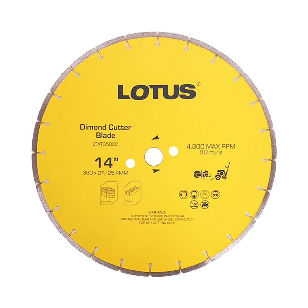 Lotus 14" Diamond Cutting Wheel ( LTXT350CC ) – GIGATOOLS Industrial Center