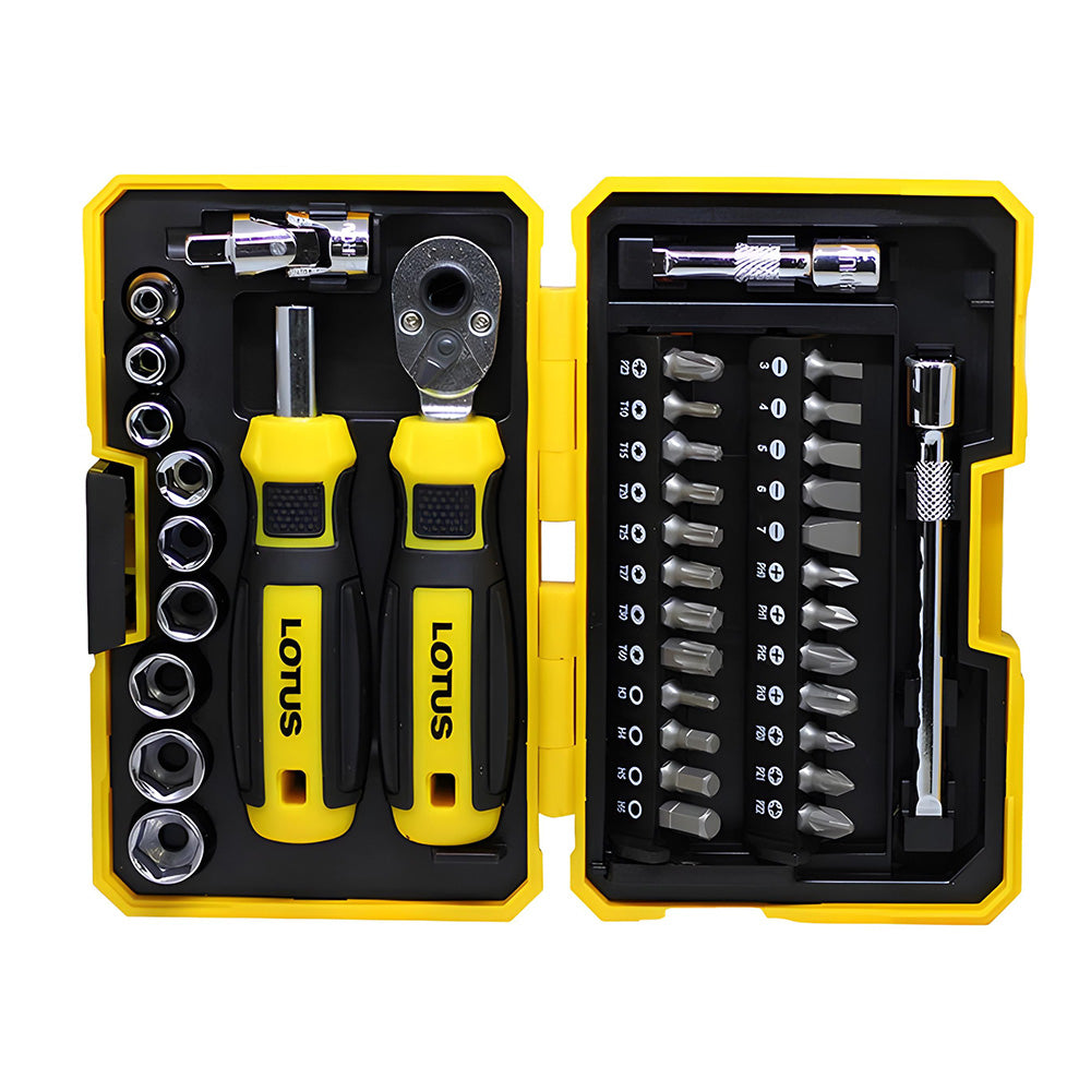 Lotus 38pcs. Ratchet Driver Socket Bit Set ( LTHT38DRX ) – GIGATOOLS ...