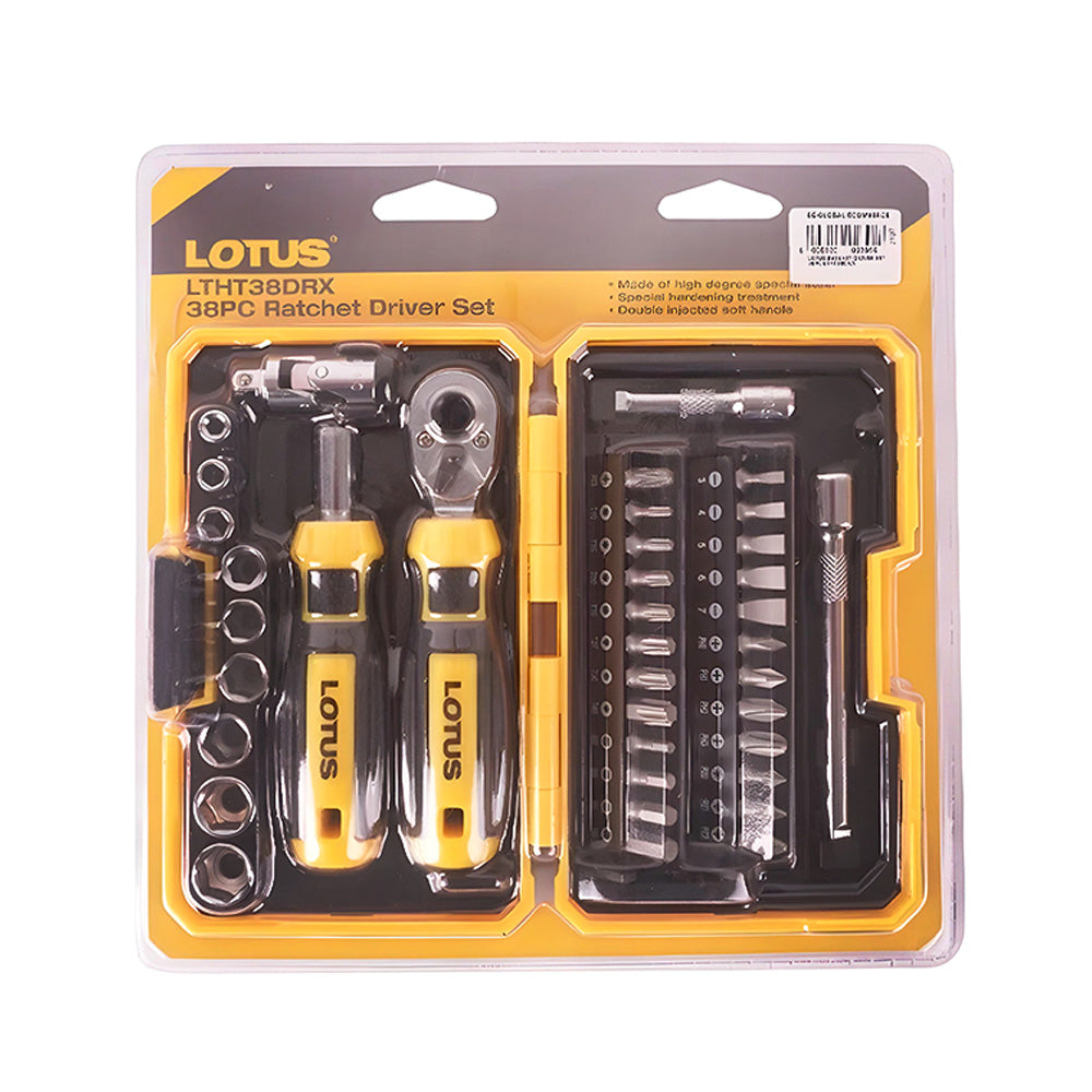 Lotus 38pcs. Ratchet Driver Socket Bit Set ( LTHT38DRX ) – GIGATOOLS ...