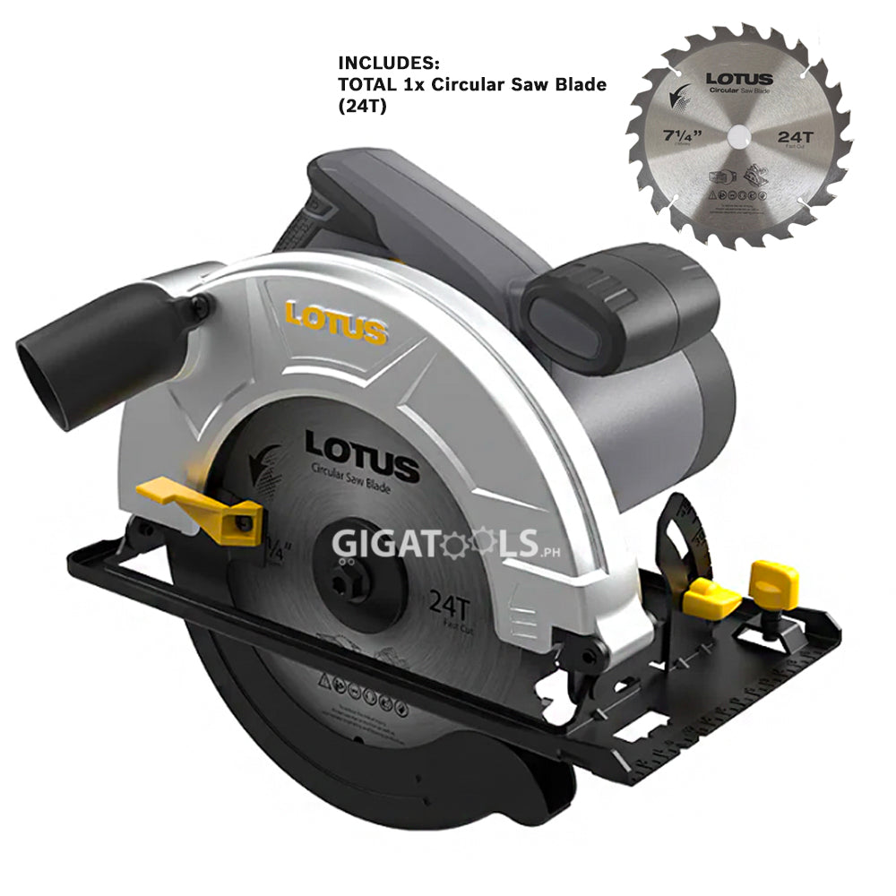 Lotus CS195X PRO 7-1/4" (185mm) Circular Saw Pro (1600W) – GIGATOOLS ...