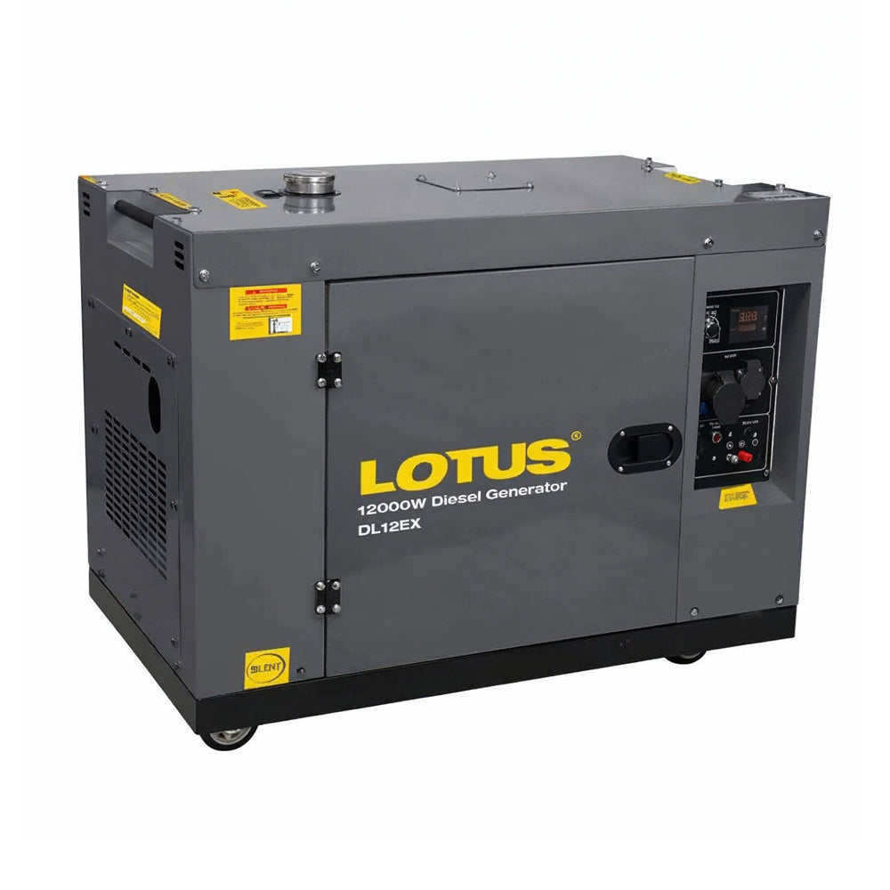 Lotus 12KVA Diesel Generator (Electric) (DL12EX) – GIGATOOLS Industrial ...