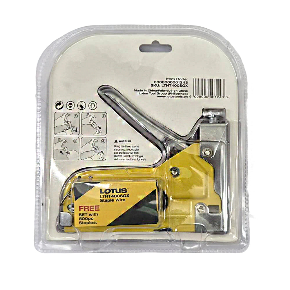 Lotus LTHT400SGX 4-In-1 Staple Gun Tacker / Stapler Gun – GIGATOOLS ...