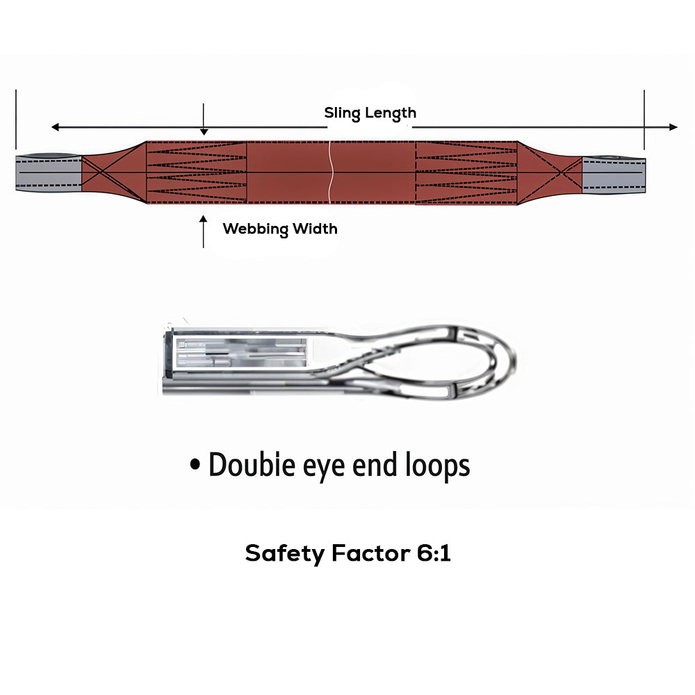 MaxLift Webbing Sling / Lifting Belt (6 meters) – GIGATOOLS Industrial ...