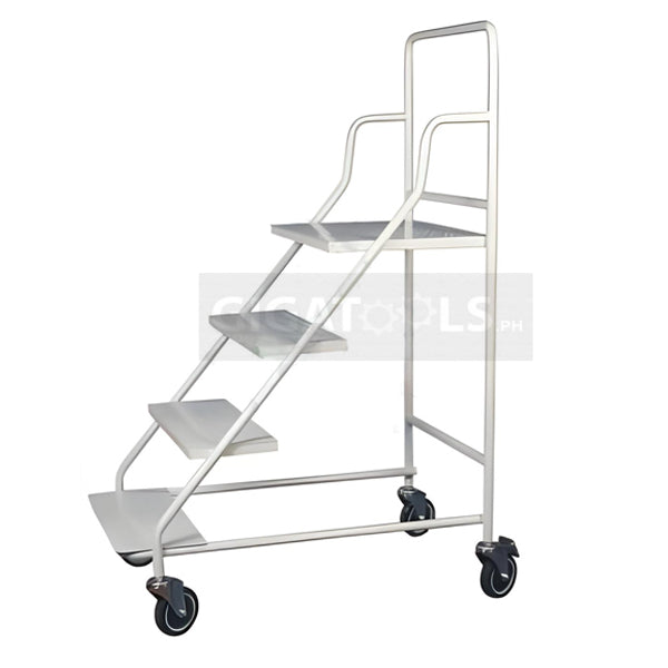 Meiho Warehouse Rolling Ladder without Handrails – GIGATOOLS Industrial ...
