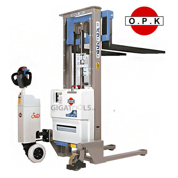 OPK PL-SU1000-15 Self-Propelled Power Lifter / Stacker — 1,000 kg Clas ...