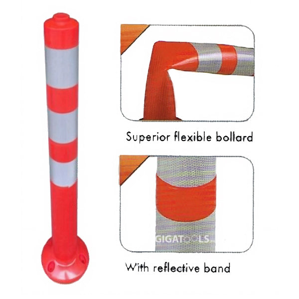 First Plastic Flexible Bollard with Reflective Band (7205) – GIGATOOLS ...