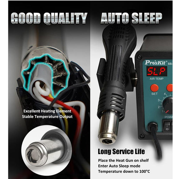 Pro'sKit 2 In 1 SMD Hot Air Rework Solder / Soldering Station ...