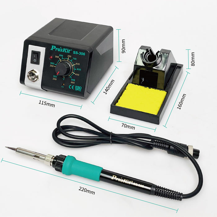 Pro'sKit Temperature-Controlled Soldering Station – GIGATOOLS ...