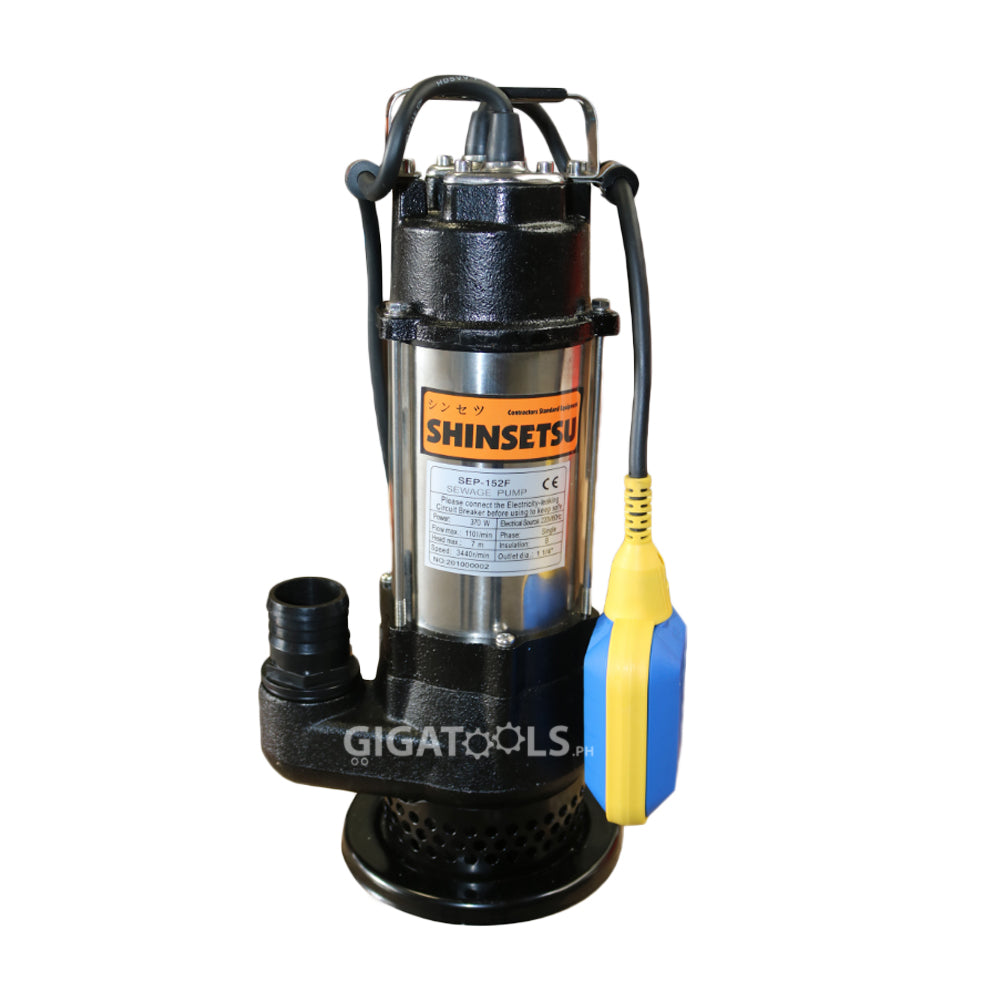 Shinsetsu Submersible Sewage and Drainage Pump – GIGATOOLS Industrial ...