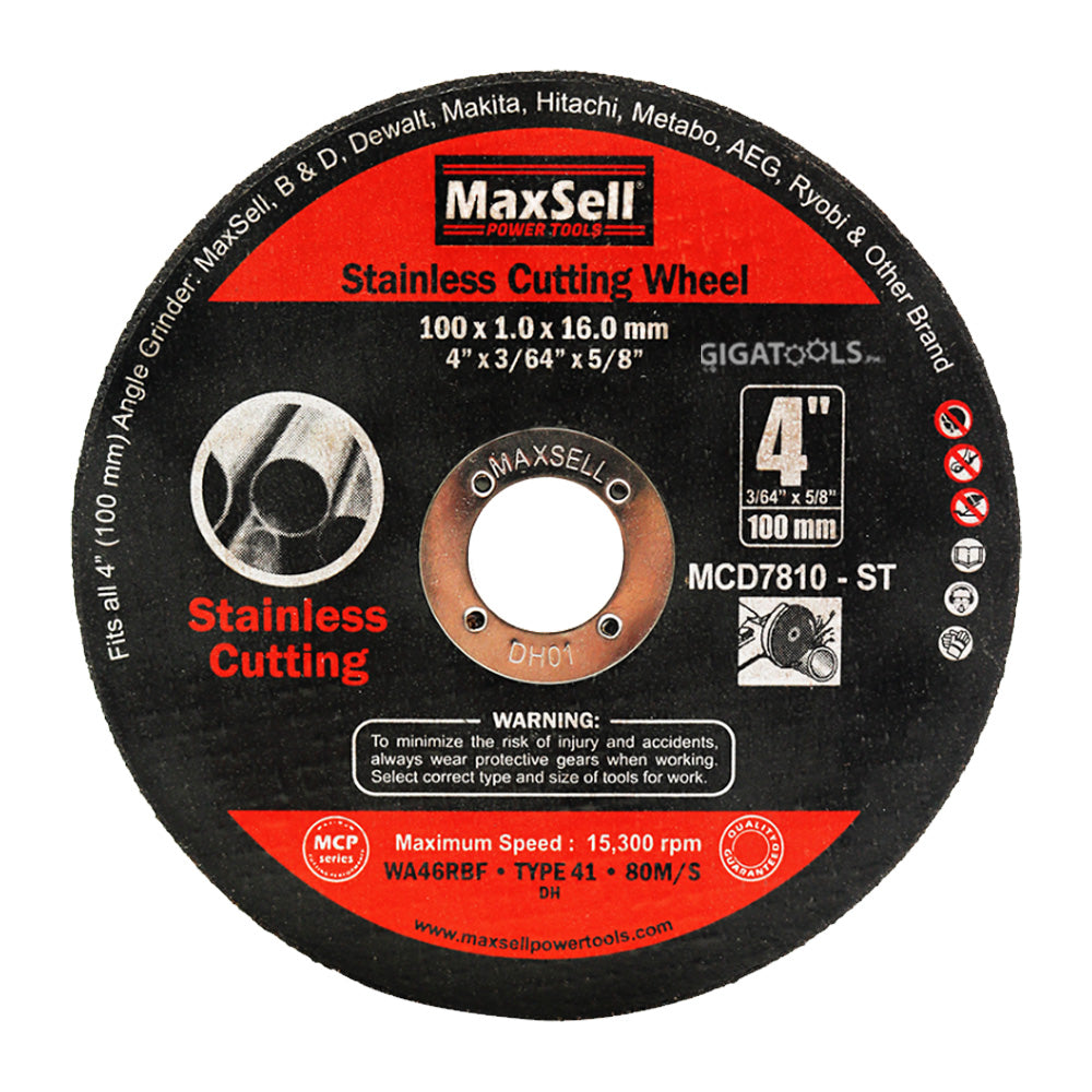 Maxsell Stainless Cutting Wheel – GIGATOOLS Industrial Center
