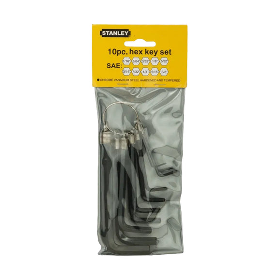 Stanley 10pcs. Hex Allen Key Wrench Set – GIGATOOLS Industrial Center