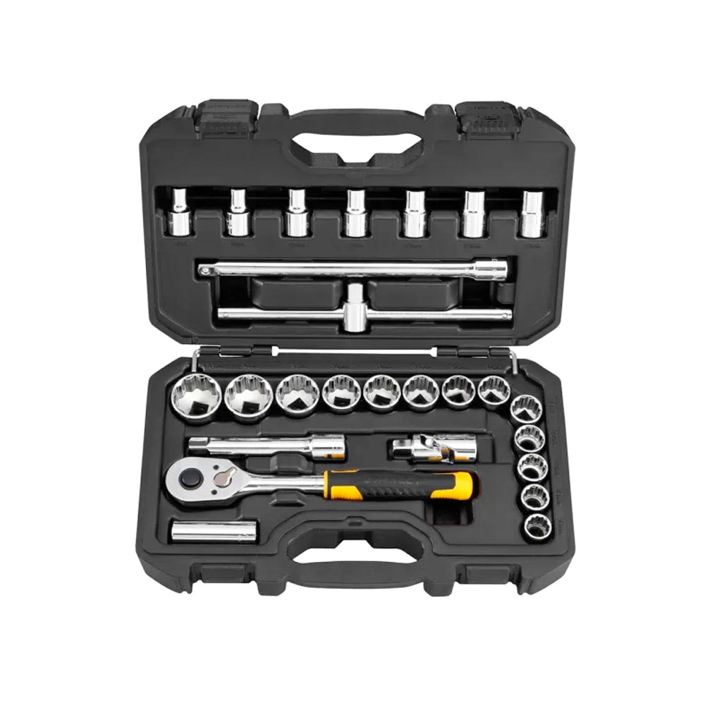 Stanley 26pcs. 1/2" Dr. Socket Wrench Set (12pts.) (8-32mm) – GIGATOOLS ...