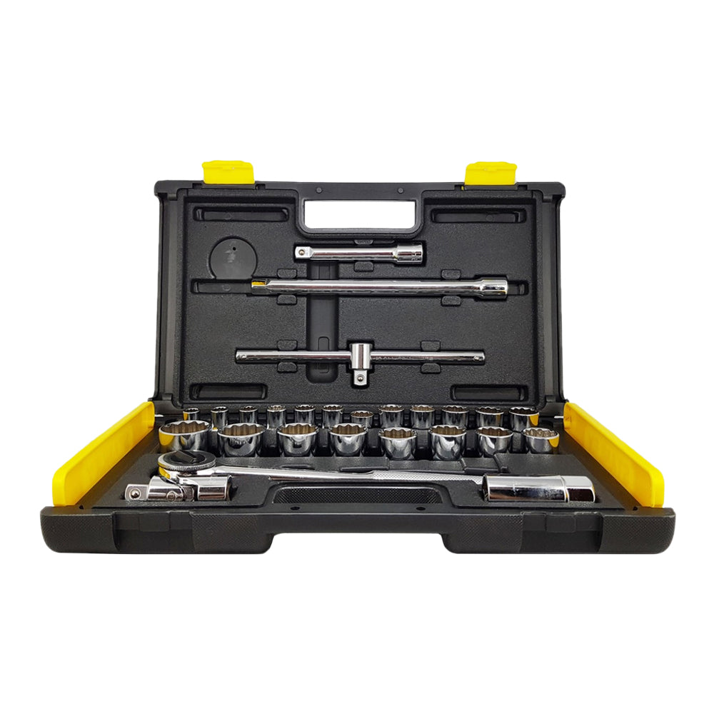 Stanley 27pcs. 1/2" Dr. Socket Wrench Set (12pts.) (10-32mm) (86-477 ...