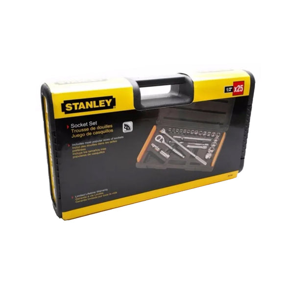 Stanley 25pcs. 1/2" Dr. Socket Wrench Set (6pts.) (10-32mm) (86-589 ...