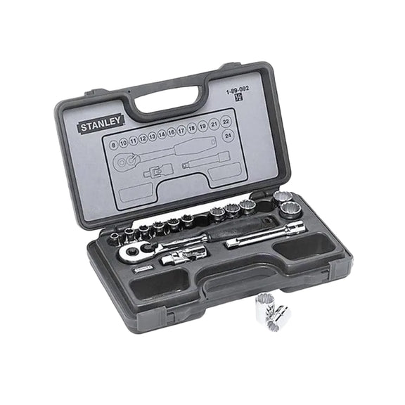 Stanley 16pcs. 1/2" Dr. Socket Wrench Set (12pts.) (8-24mm) (89-092 ...
