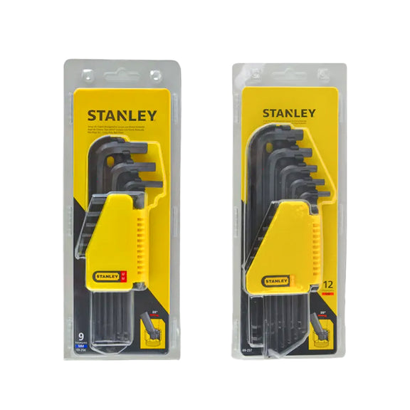 Stanley 9pcs./12pcs. Ball End Hex Allen Key Wrench Set – GIGATOOLS ...