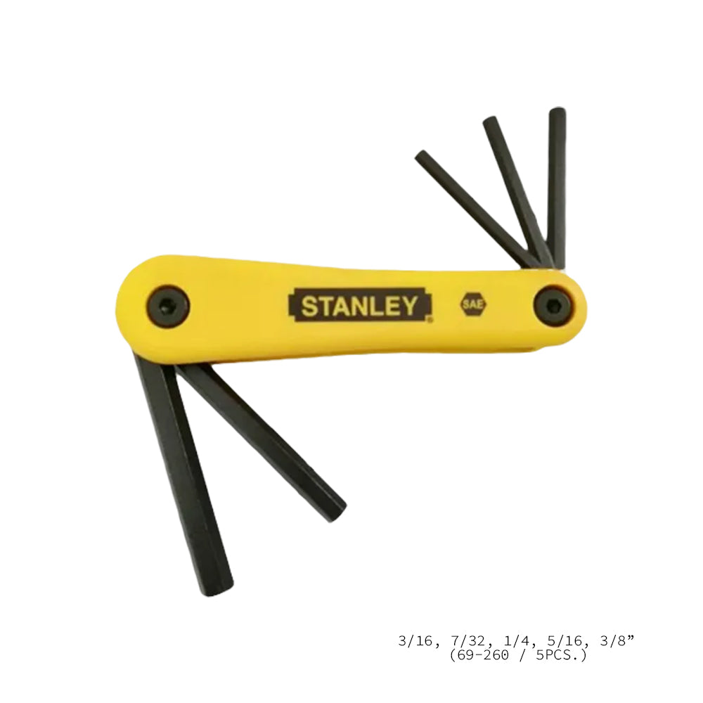 Stanley Folding Type Hex Key Set ( 69-259 / 69-260 ) – GIGATOOLS ...