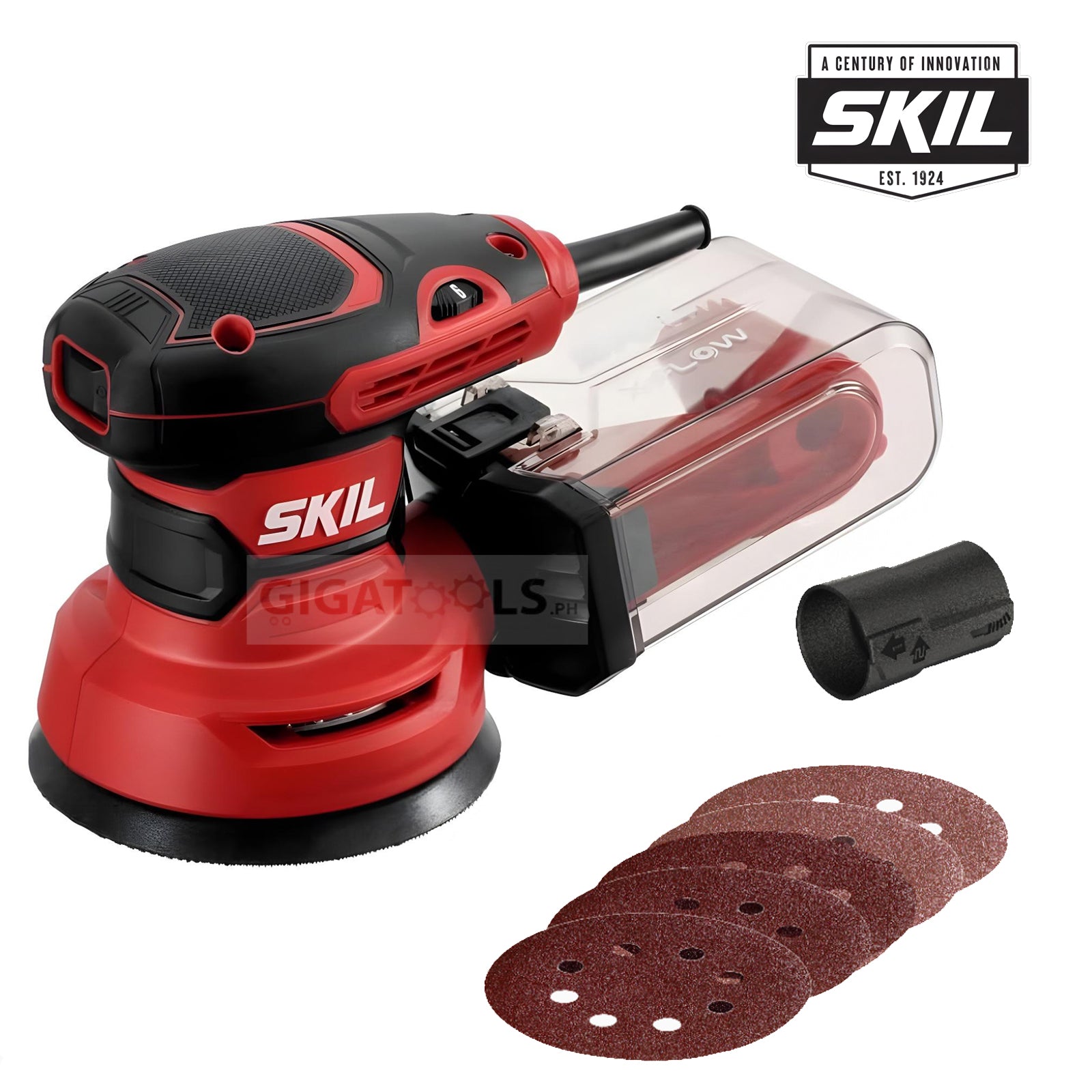 Skil Professional Random Sander 125mm (300W), Variable Speed Orbit ...
