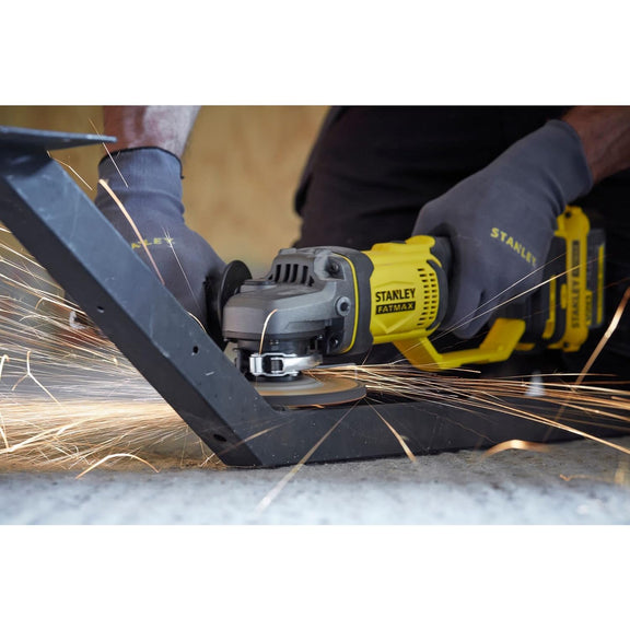 Stanley FATMAX SCG400M2K Cordless Angle Grinder 20V Max Kit Set ...
