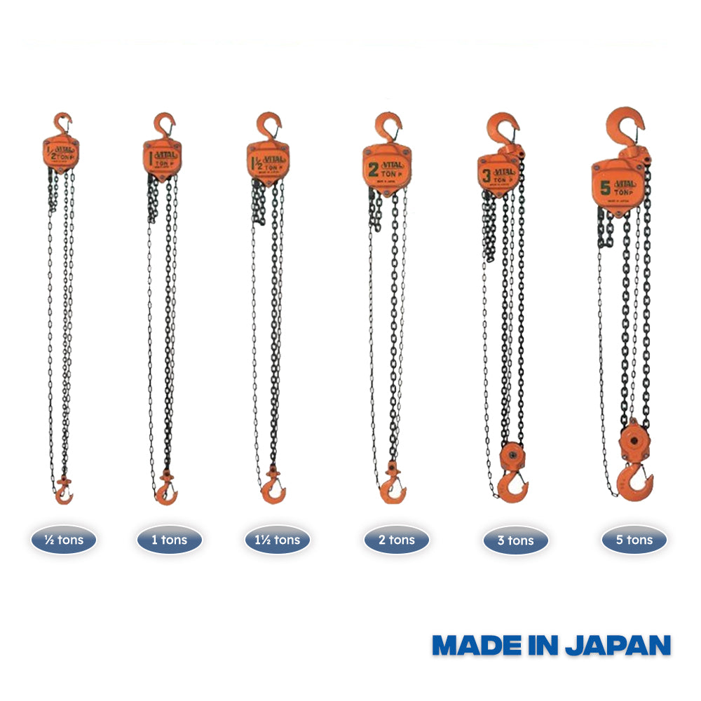 Vital Chain Block / Chain Hoist (Made in Japan) – GIGATOOLS Industrial ...